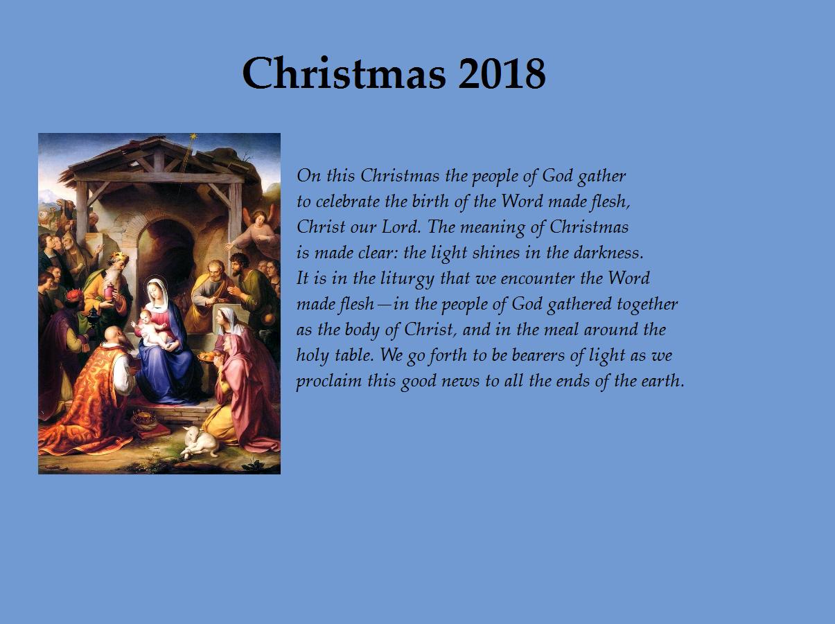 Christmas Bulletins - 2018 - Bethesda Lutheran Church of Malmo, MN